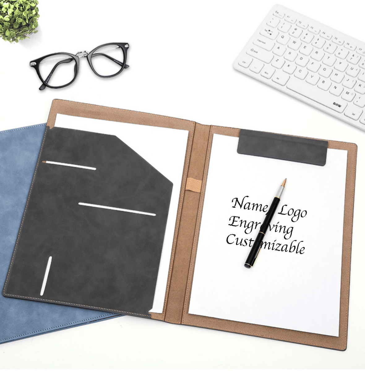 Custom Leather Clipboard Portfolio, Magnetic Clipboard, Legal Paper/ A ...